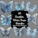Winter's Whisper: 20 Snowflake-themed Butterfly Clipart Collection - Etsy