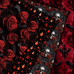 Everlasting Night: Seamless Vampire Gothic Digital Paper Set - 24 ...