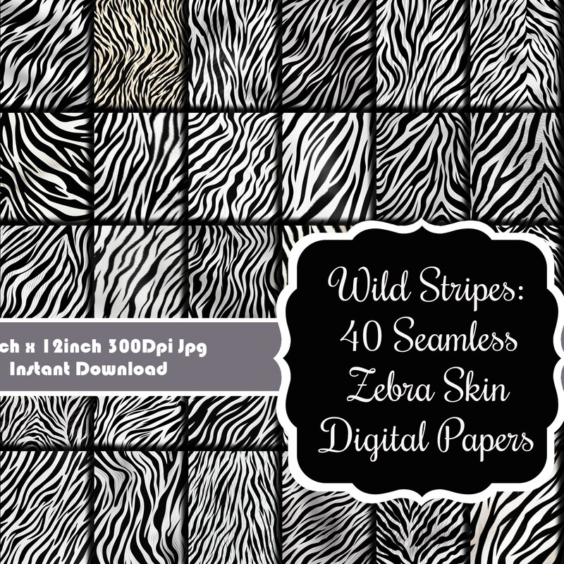 Zebra Digital Paper - Etsy
