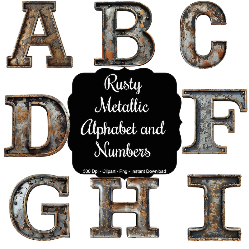 Industrial Letters - Etsy