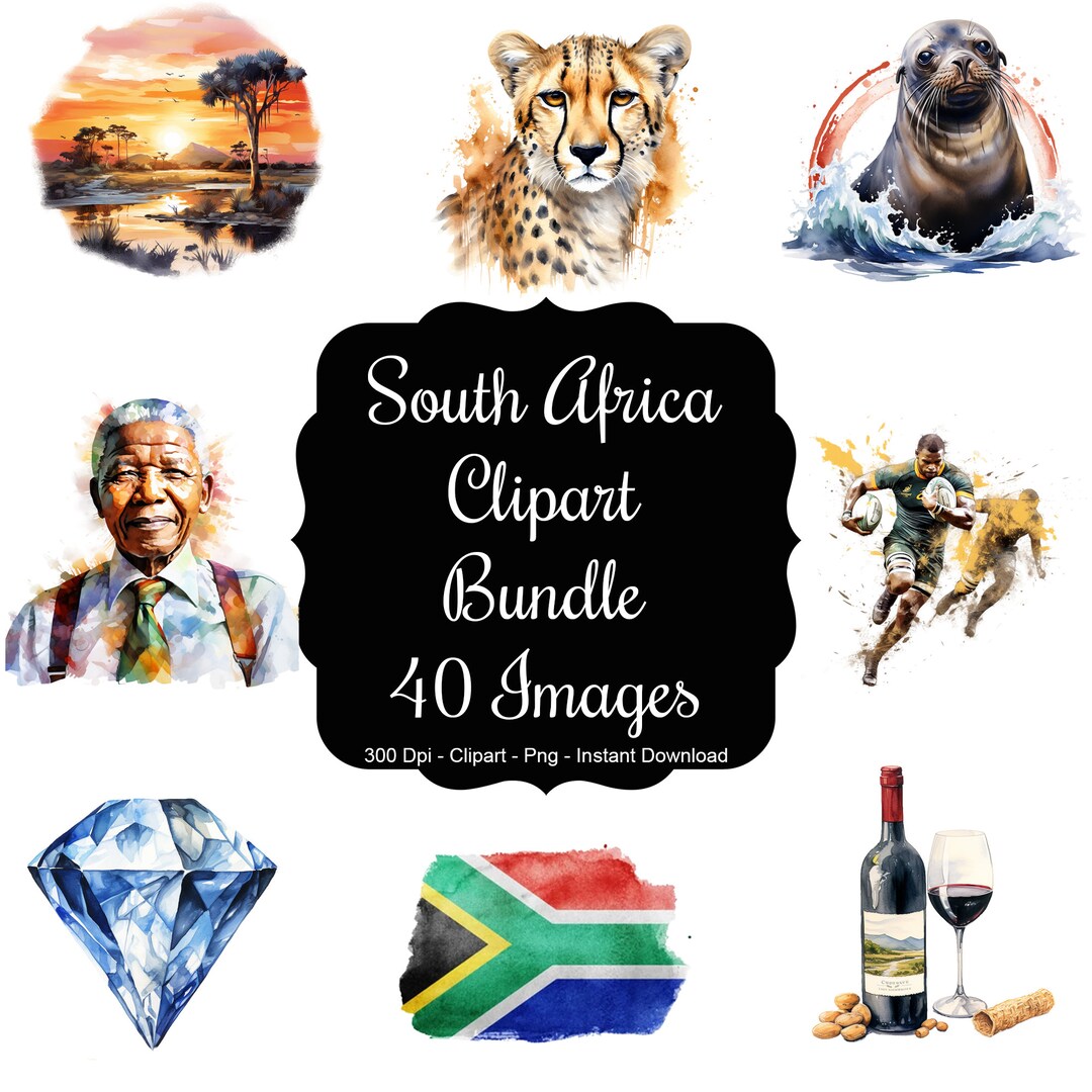 Safari Splendor: 40 Watercolour Images Representing South Africa ...