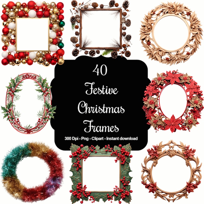 Christmas Frames - Etsy