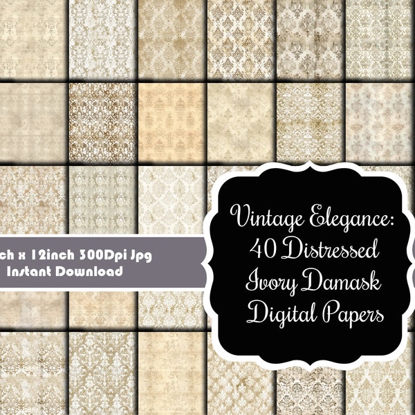 Damask Background - Etsy