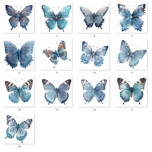 Winter's Whisper: 20 Snowflake-themed Butterfly Clipart Collection - Etsy