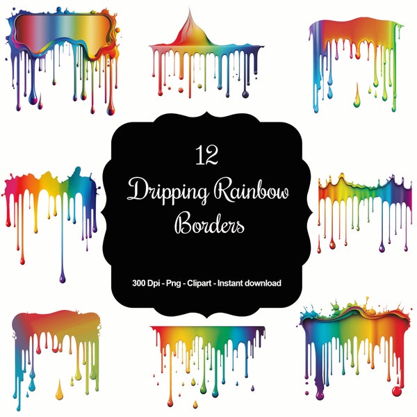 Rainbow Border - Etsy