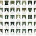 Victorian Verdure: 35 Green Velvet Victorian Curtains Clipart Set - Etsy