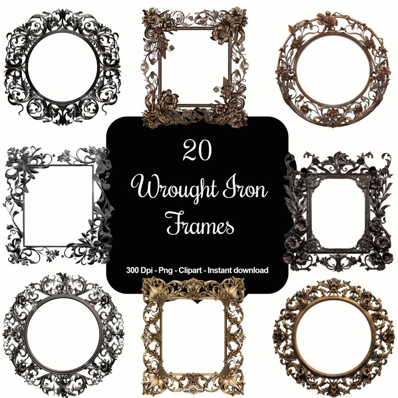 Wrought Iron Frame - Etsy
