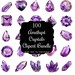 Gemstone Fairies Clipart Bundle | 10 JPEG | Fairy Art Print Crystal ...