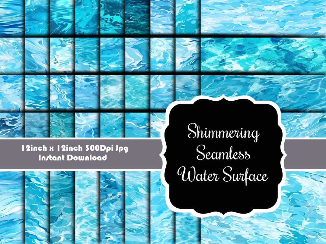 Serene Waters: 45 Seamless Water Surfaces Collection - Pristine Aqua ...