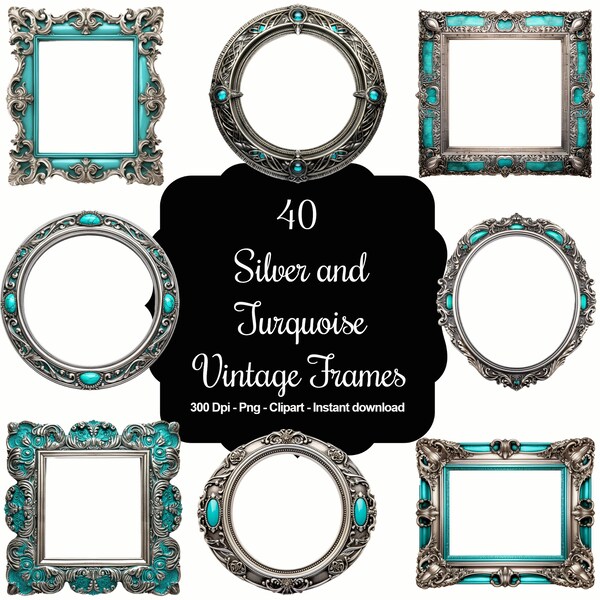 Turquoise Frames - Etsy