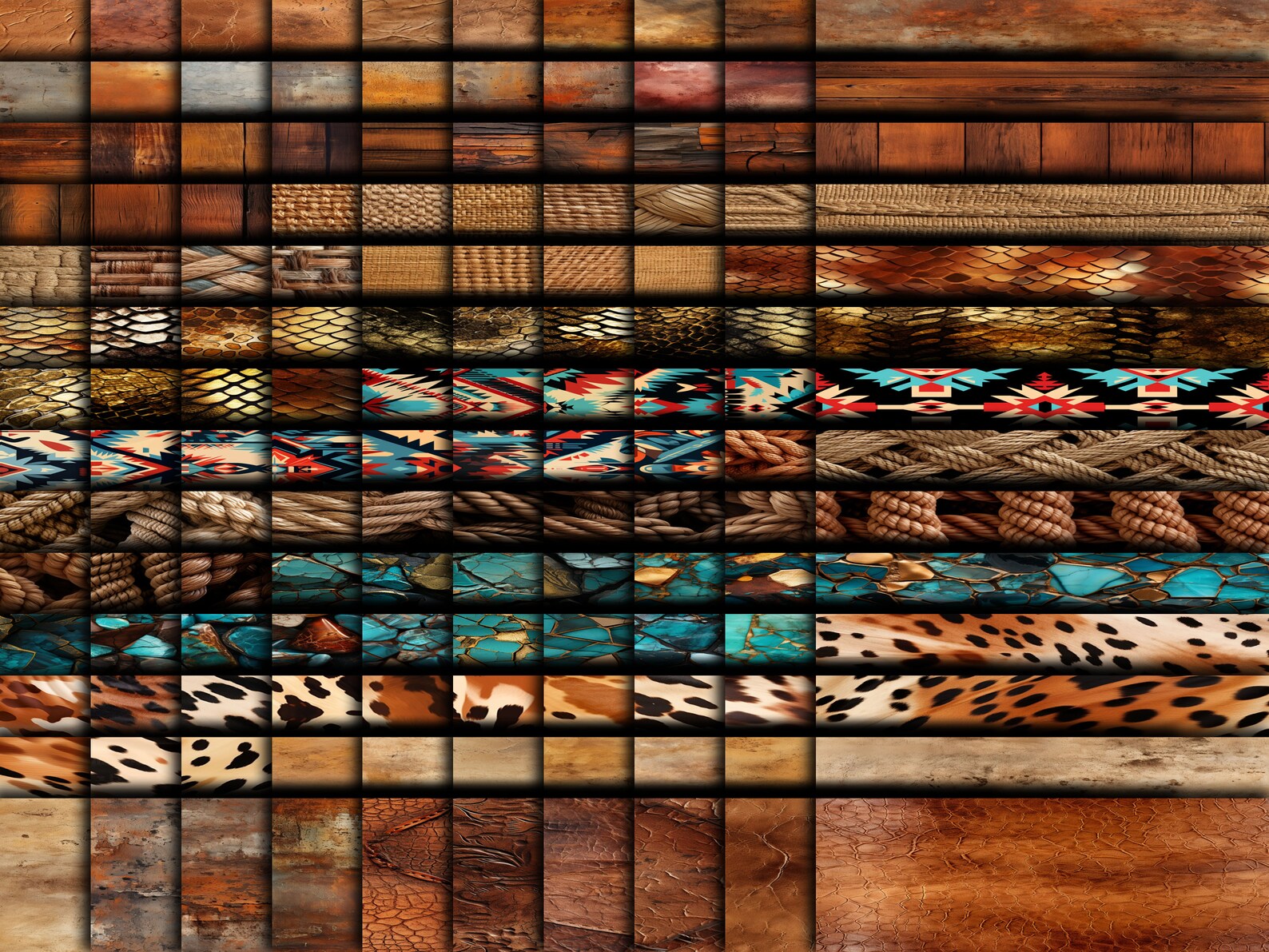 Native American Themed Papers - 140 Seamless, Authentic Designs for ...