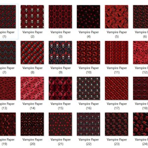 Everlasting Night: Seamless Vampire Gothic Digital Paper Set - 24 ...