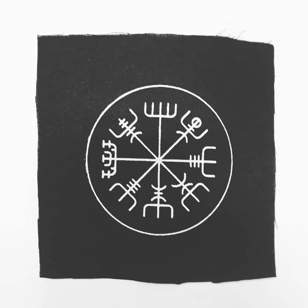 Vegvisir Patch Icelandic Mascot for Travellers Traditonal - Etsy