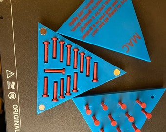 Personalized Triangle Peg Jump Game / Golf Tee / Solitaire/ | Etsy