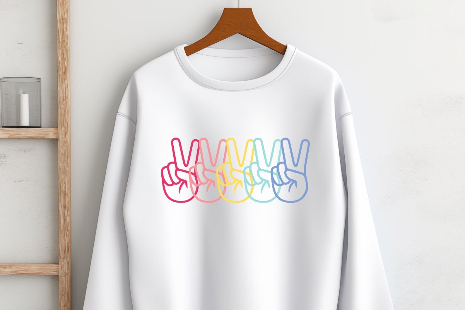 Rainbow Peace Sign SVG, Peace Sign Svg, Funny Peace Svg, Funny Svg ...