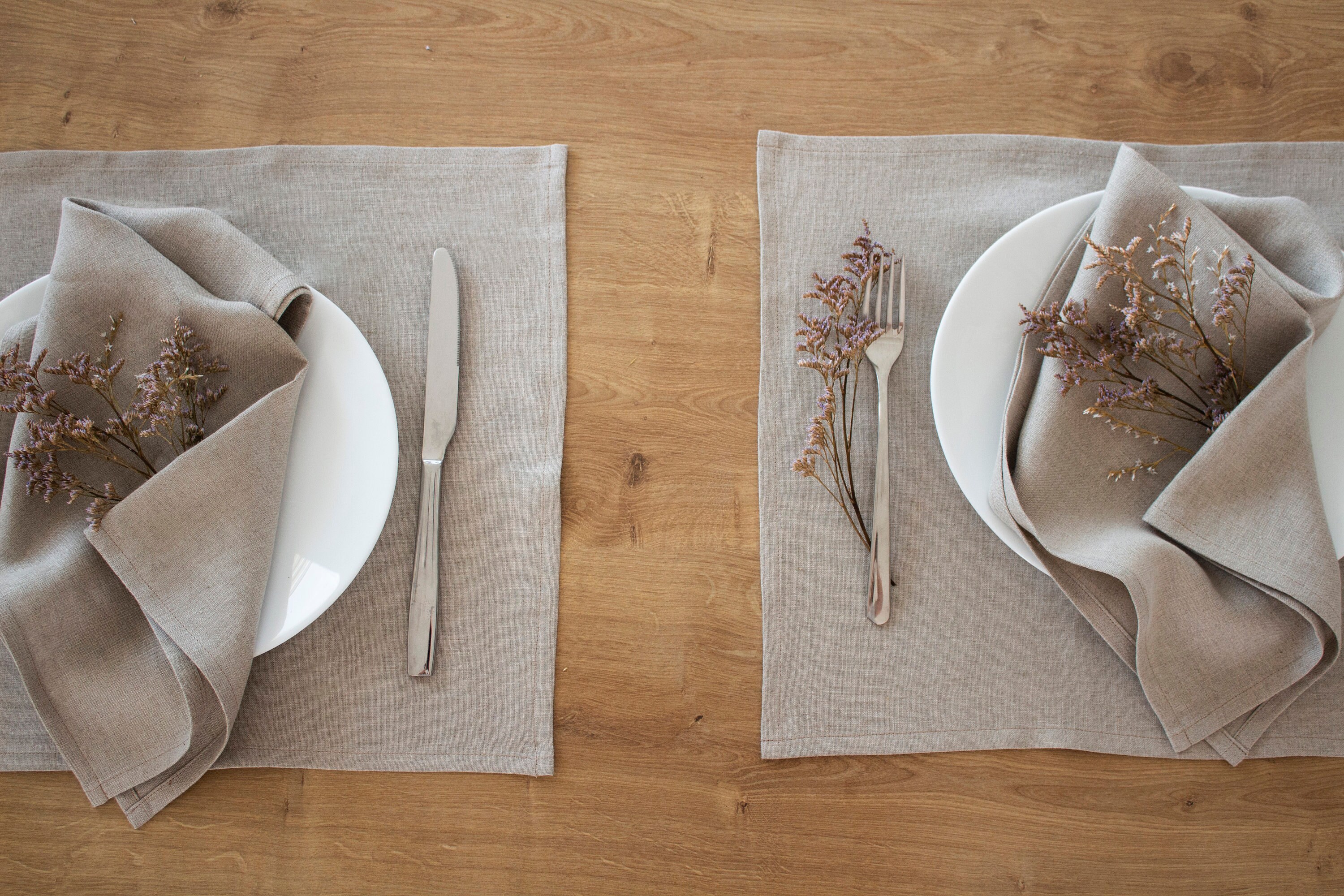 Linen Napkins Sets in Various Colours and Sizes. Cocktail Napkins. Tea ...