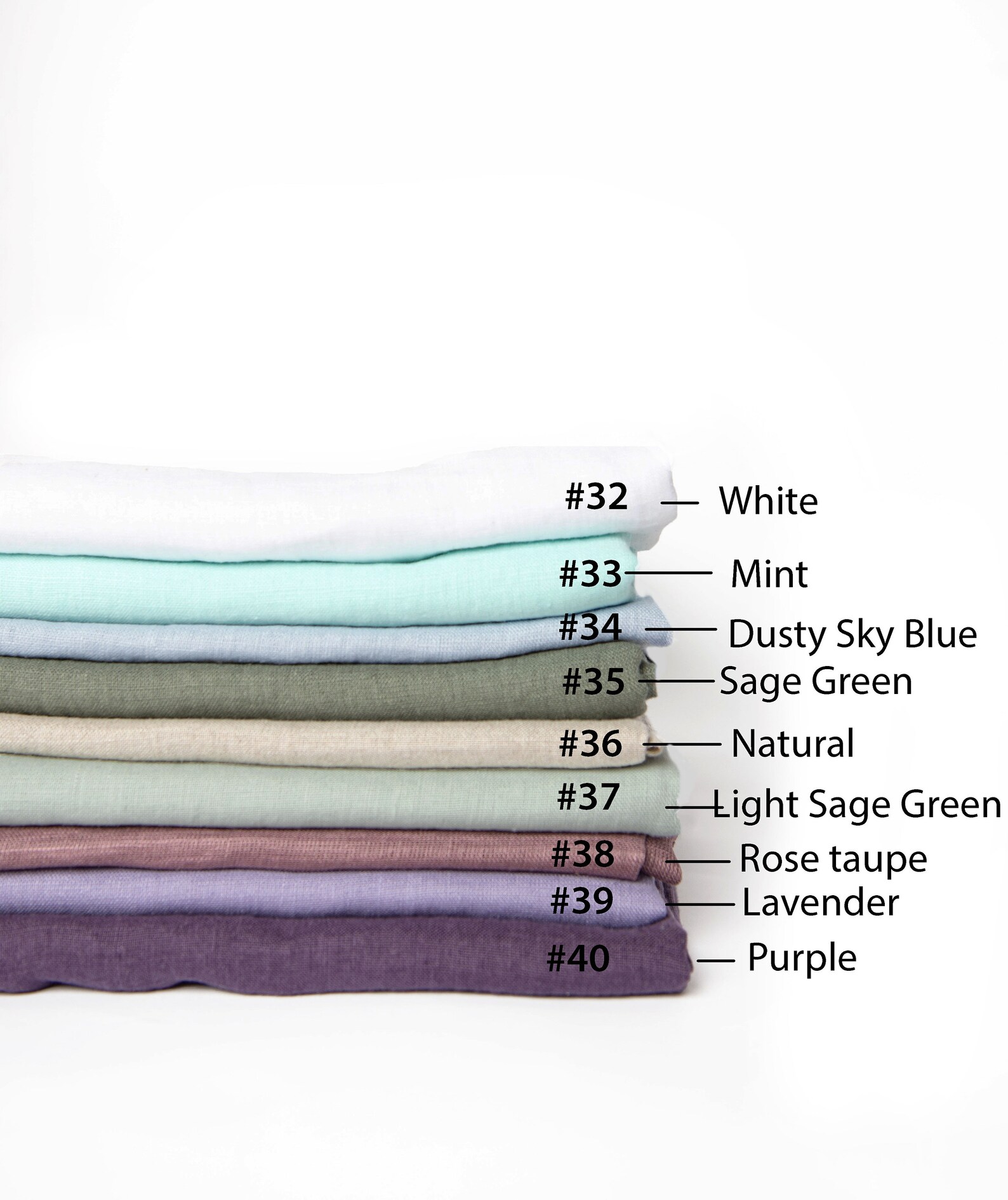 Linen Napkins Sets in Various Colours and Sizes. Cocktail | Etsy