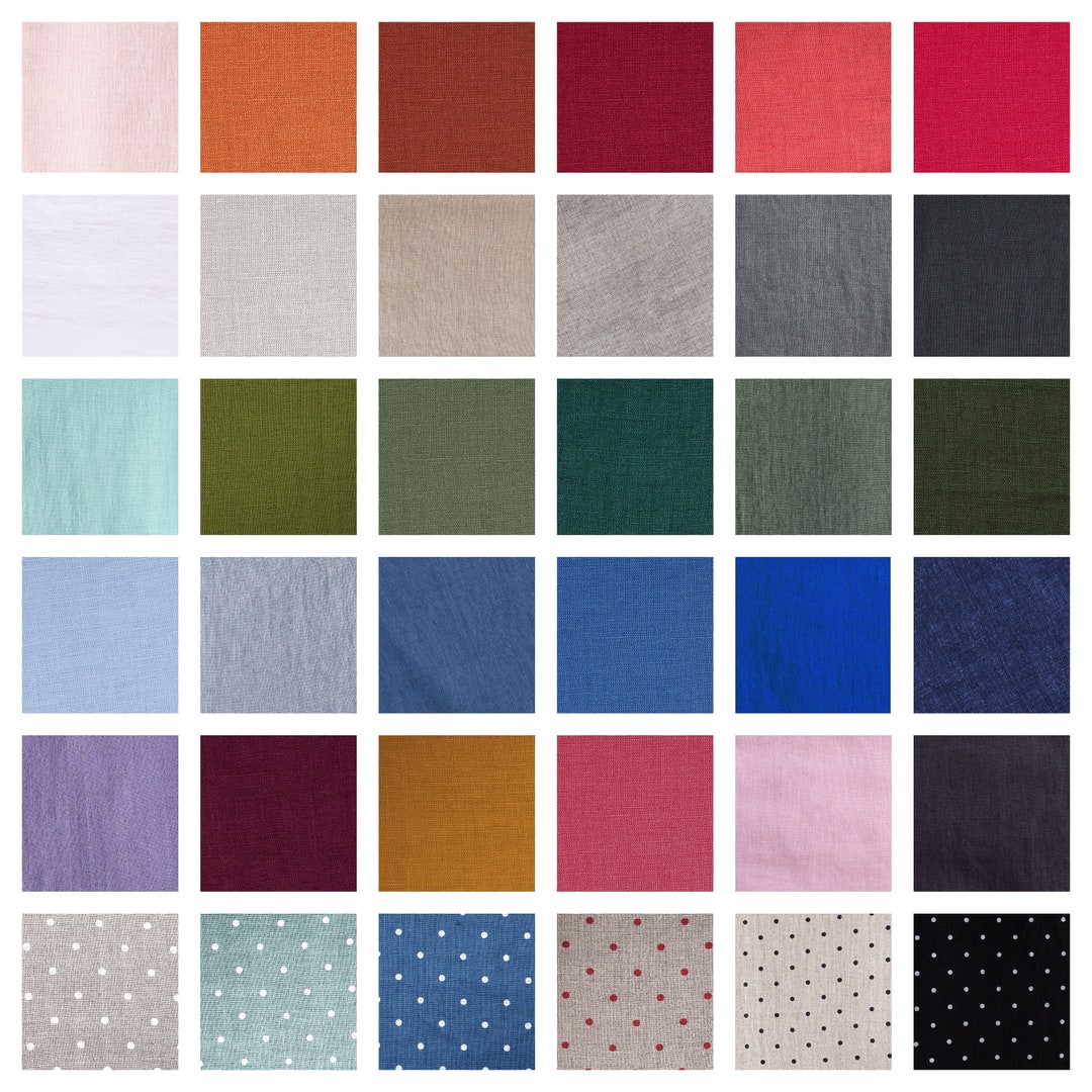 Linen Fabric Swatches Linen Fabric Samples - Etsy