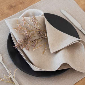 Linen Napkins Sets in Various Colours and Sizes. Cocktail Napkins. Tea ...