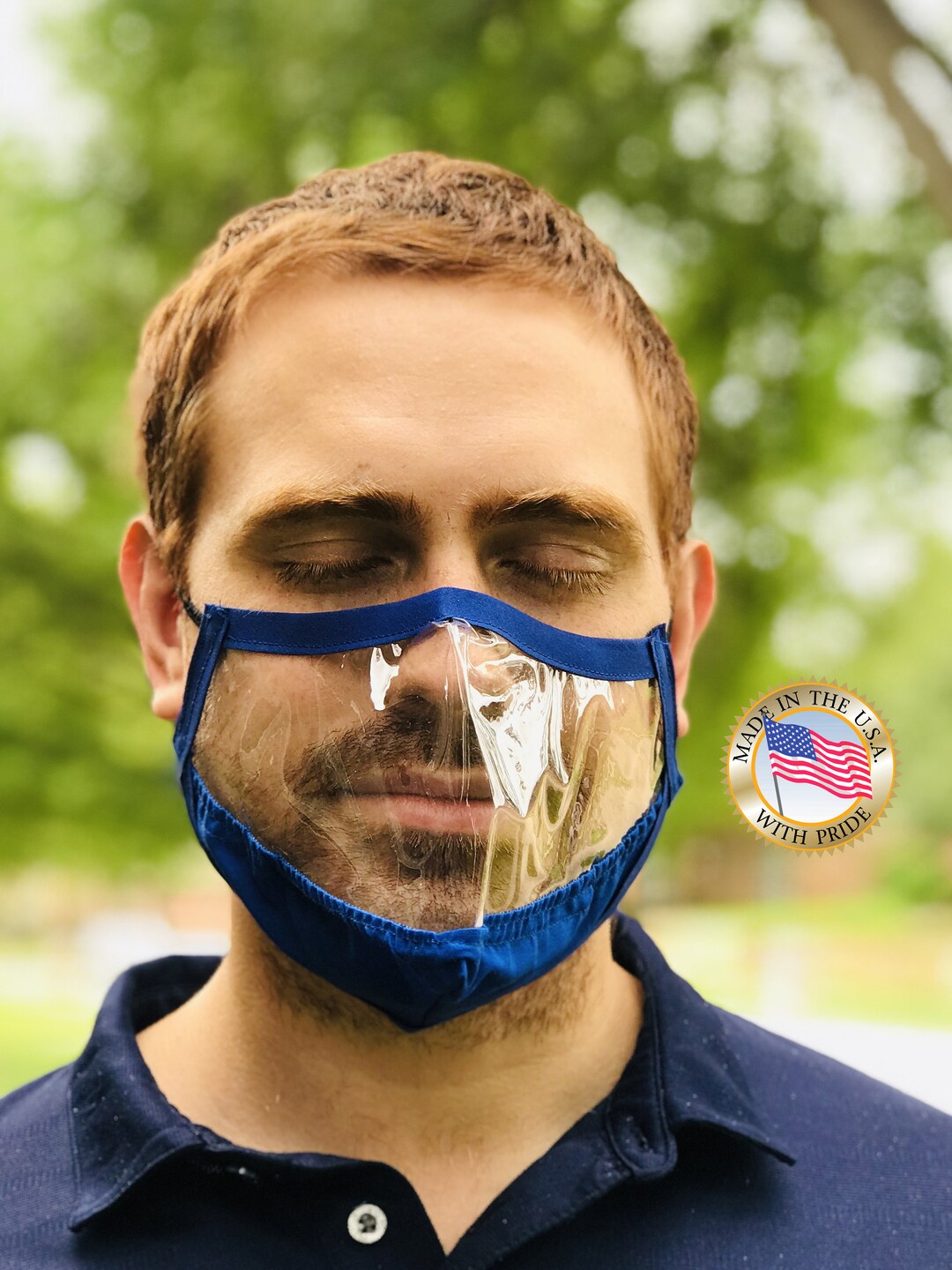 Completely Clear Face Mask With Nose Wire and Chin Cover; Invizimask - Etsy