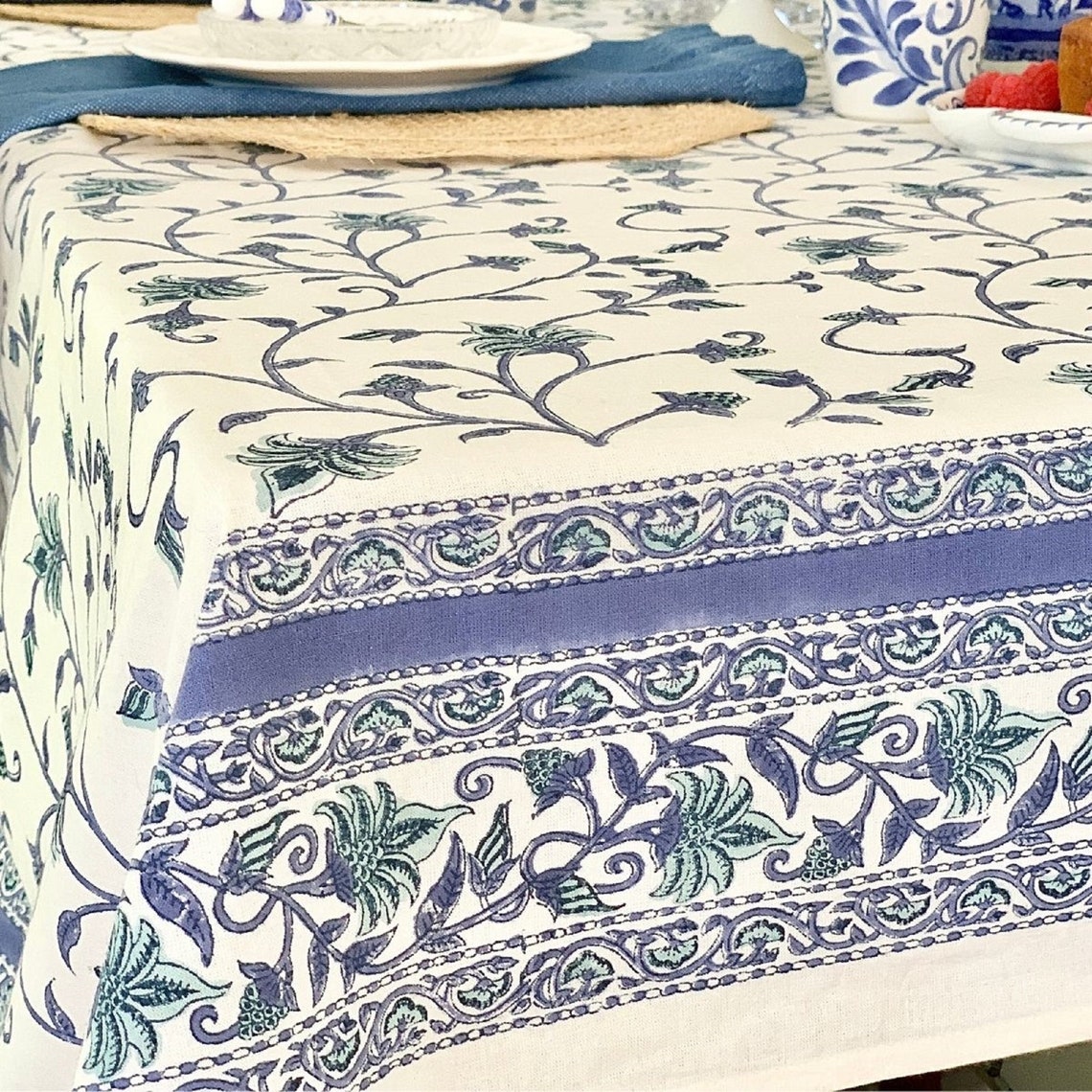Square Tablecloth 150 Cm, 180 X 180 Cm Table Cover 220 X 220 Cm Indian ...