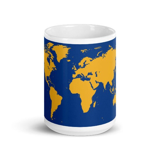 World Map Mug - Travel Collection - Etsy UK