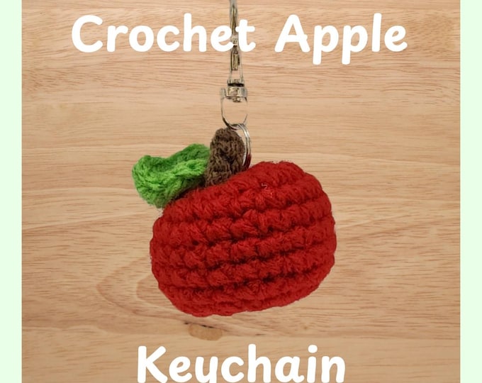 Kawaii Apple Keychain Crochet Pattern - Etsy Canada