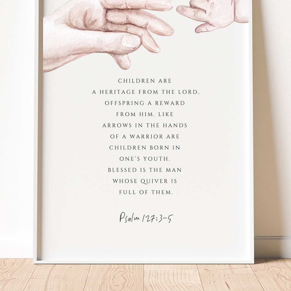 Psalm 127:3-5 Children Are a Gift of the Lord Bible Verse - Etsy