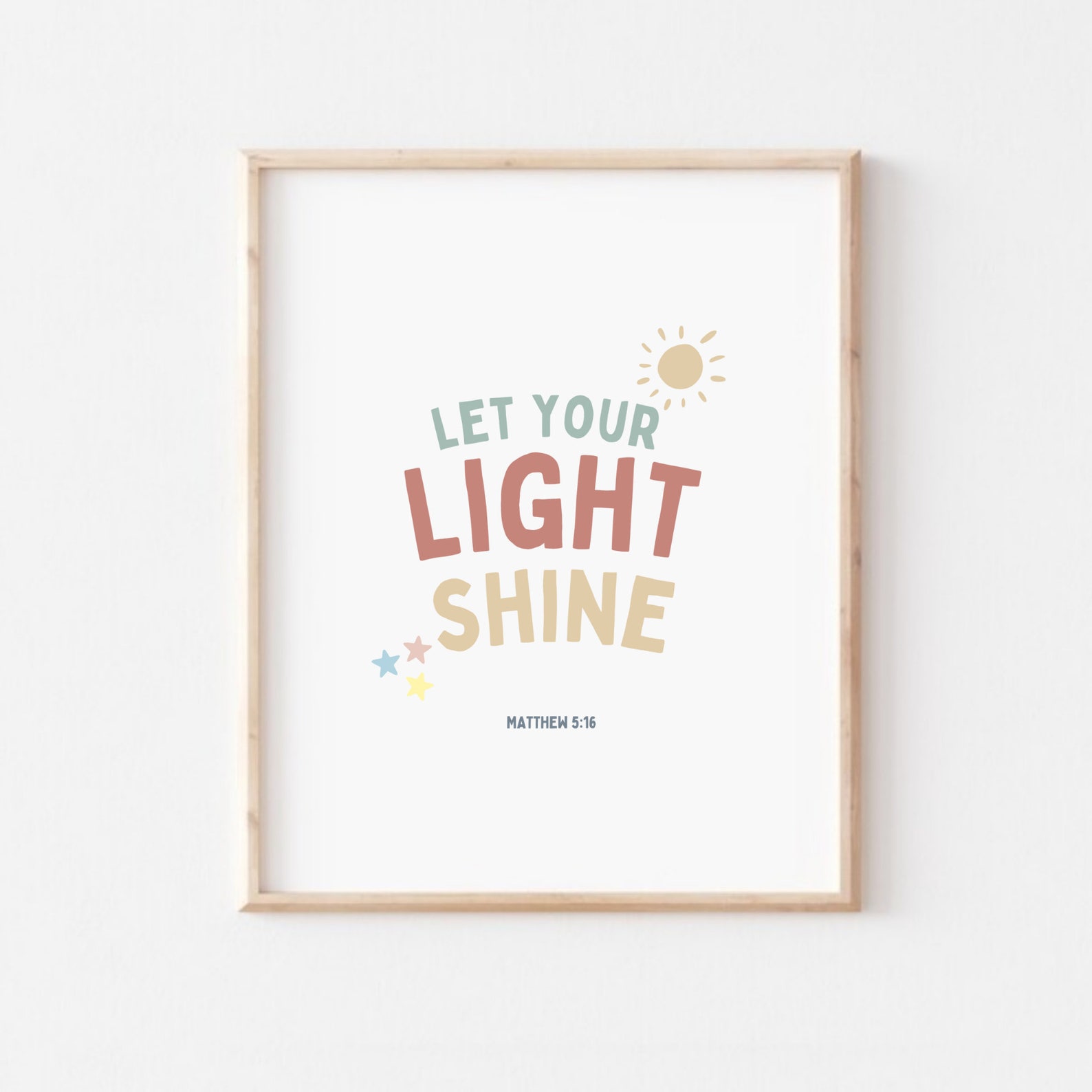Kids Bible Verse Scripture Poster Wall Art Church Sunday - Etsy