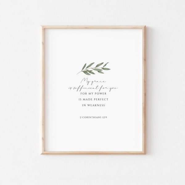 2 Corinthians 12 9 - Etsy