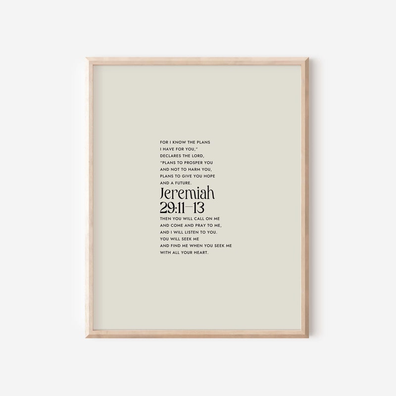 Jeremiah 29 13 - Etsy
