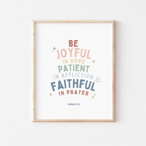 Kids Bible Verse Wall Art Sunday School Decor Christian - Etsy