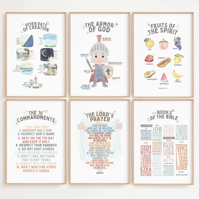 Sunday School Wall Art - Etsy