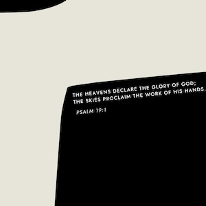 Psalm 19:1 the Heavens Declare the Glory of God, Christian Modern ...