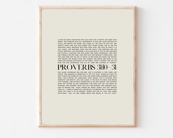 Proverbs 31, DIGITAL PRINT, Modern Bible, Scripture Wall Art - Etsy