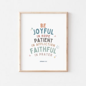 Kids Bible Verse Wall Art, Sunday School Decor, Christian Education ...