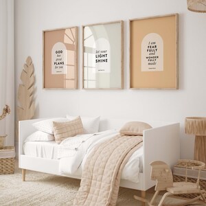 Kids Bible Verse, Scripture Poster Boho Wall Art, Church Sunday School ...