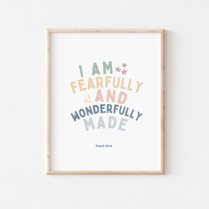 Kids Bible Verse Wall Art Sunday School Decor Christian - Etsy