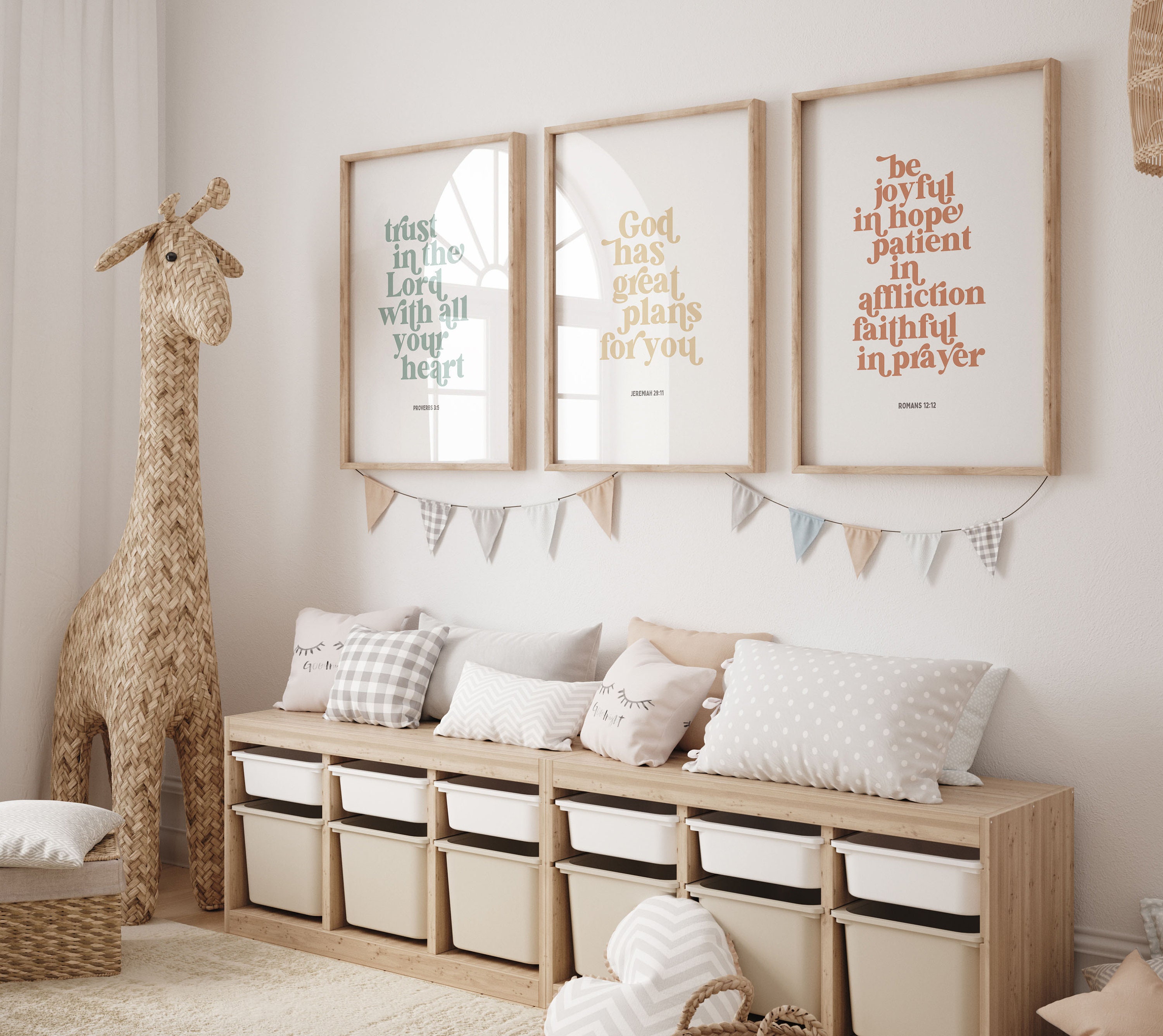 Bible Verse Poster Set: Christian Classroom Decor (digital Download) - Etsy