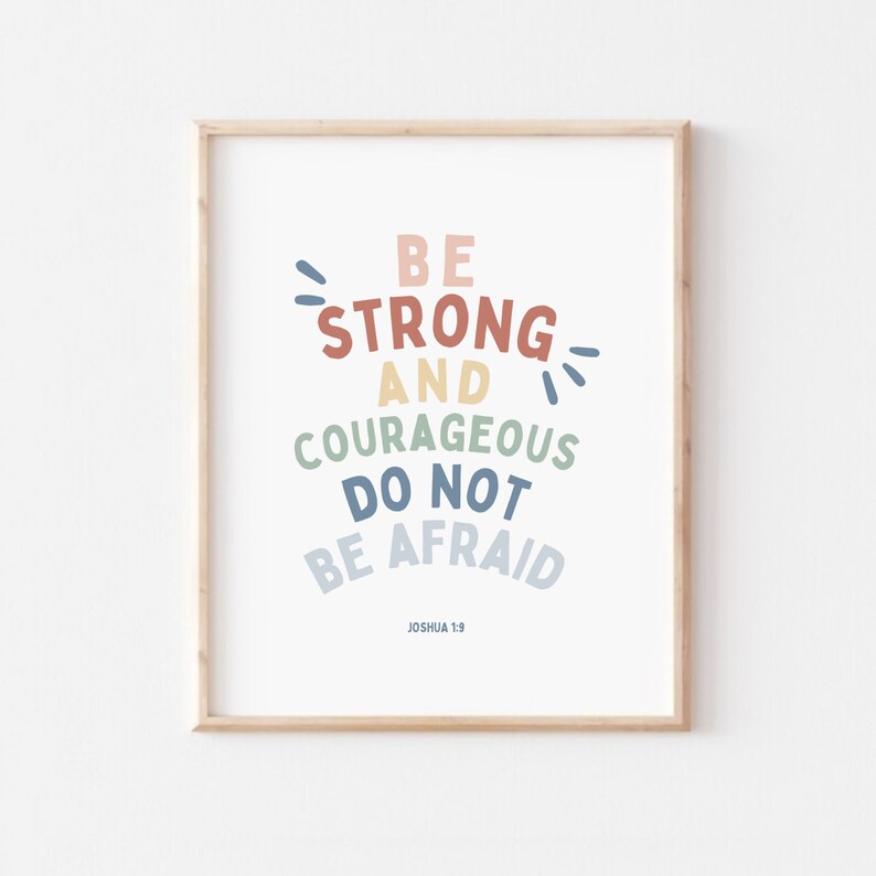 Kids Bible Verse Wall Art Sunday School Decor Christian - Etsy