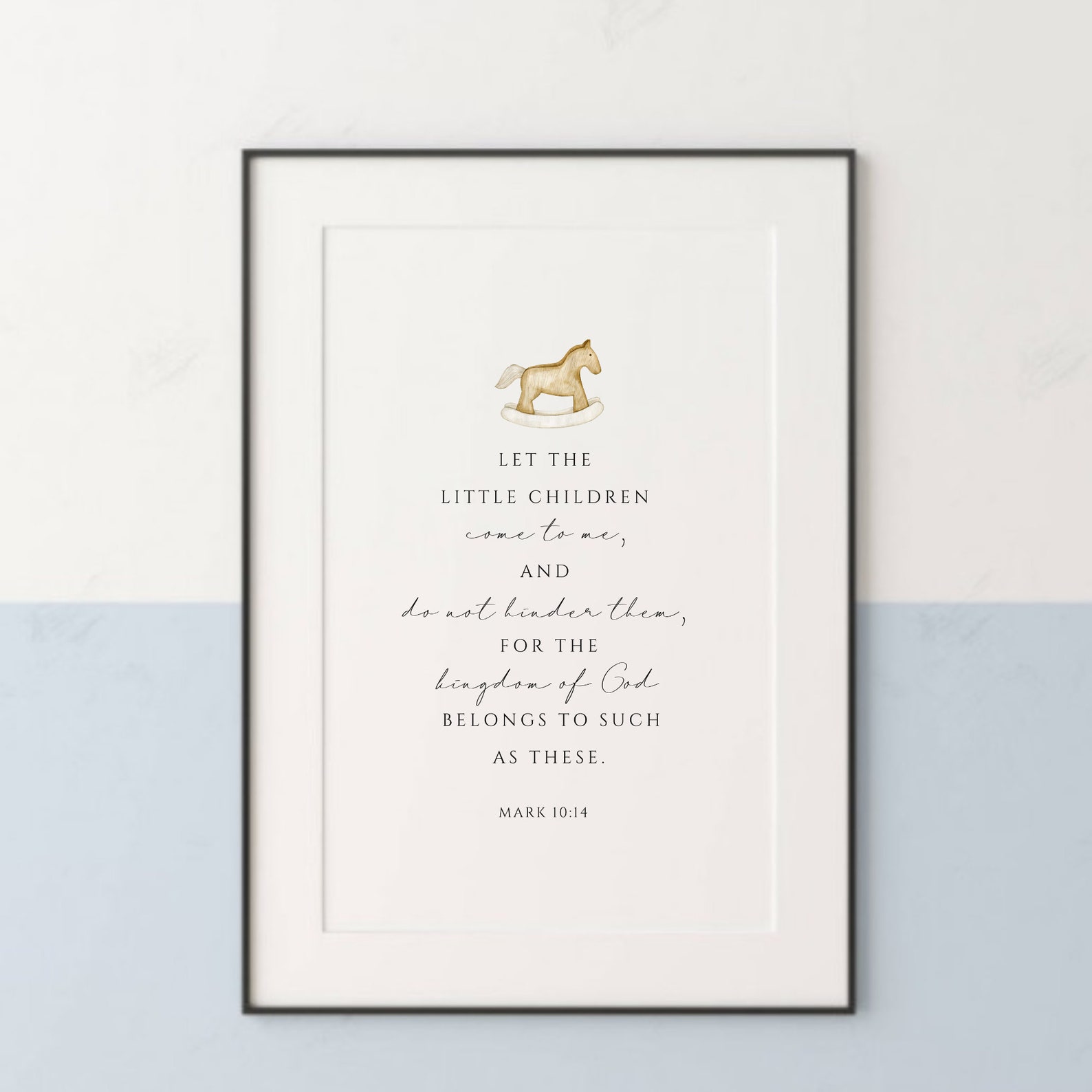 Mark 10:14 Let the Little Children Come to Me Bible Verse - Etsy