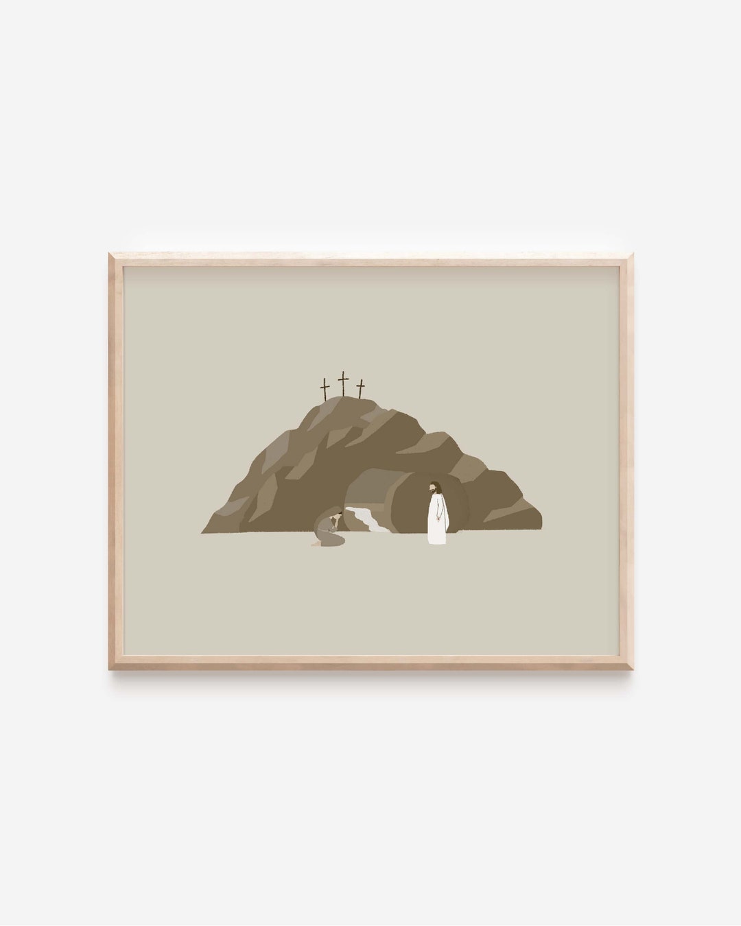 John 20:1-18 Jesus and the Empty Tomb, Modern Christian Art, Jesus Art ...