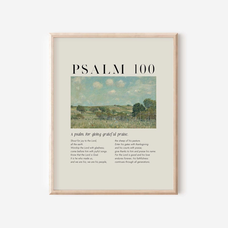 Psalm 100 - Etsy