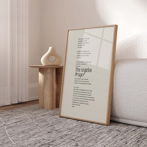 The Angelus Prayer, the Angel of the Lord, Catholic Prayer Print ...