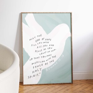 Romans 15:13 May the God of Hope Fill You With All Joy and Peace Bible ...