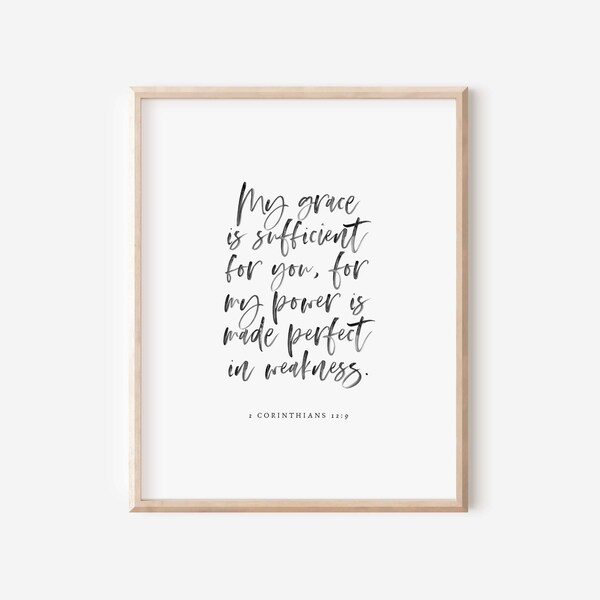 2 Corinthians 12 9 - Etsy