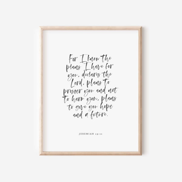 Jeremiah 29 11 - Etsy