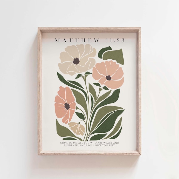 Matthew 11 28 - Etsy