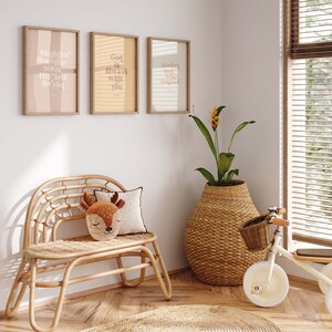 Kids Bible Verse, Scripture Poster Boho Wall Art, Church Sunday School ...