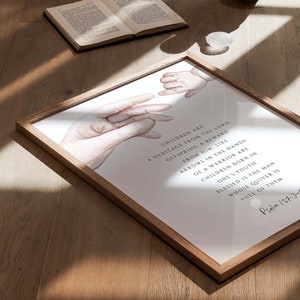 Psalm 127:3-5 Children Are a Gift of the Lord Bible Verse Children ...